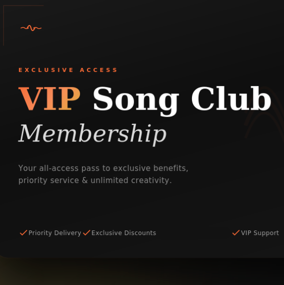 VIP Song Club Membership (14-day free trial) – Unique Song