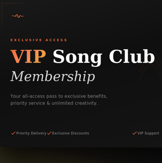 VIP Song Club Membership (14-day free trial) – Unique Song